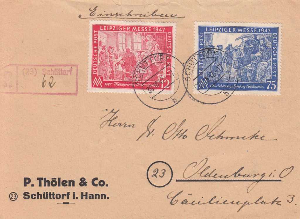 R-Stempel – Einschreiben aus Niedersachsen